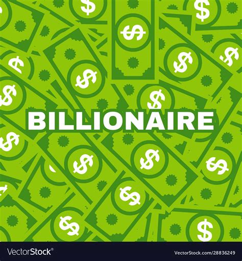 Billionaire Trendy Background Royalty Free Vector Image