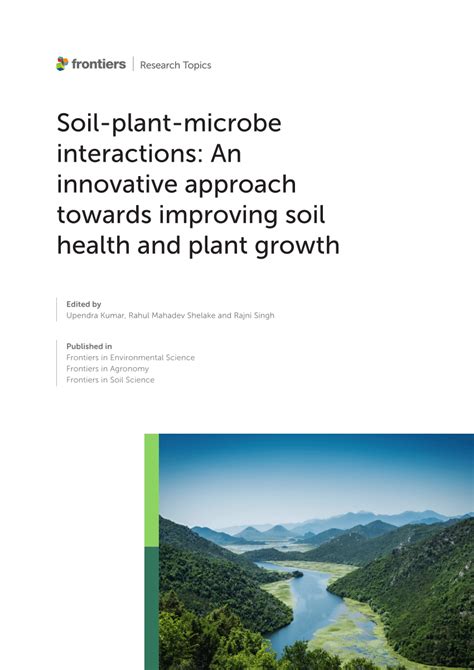 Pdf Soil Plant Microbe Interactions An Innovative Approach Towards