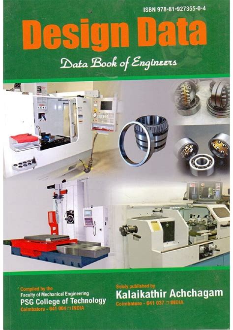 design data data book of engineers by psg coll pdf
