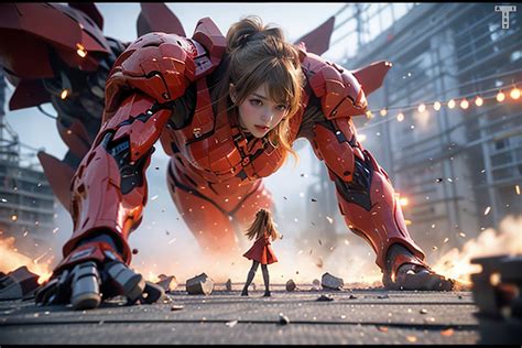 Mech Asuka By Dravrender On Deviantart