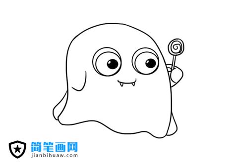 简单好画的小鬼简笔画图片 简笔画网
