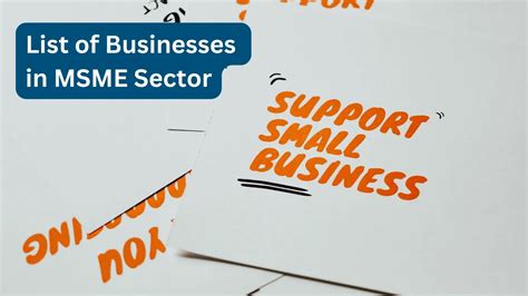 List Of Businesses In Msme Sector Msme Sector Inspiring 2024