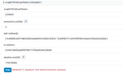 Erc 20 How To Call SwapETHforexactToken In Https Goerli Etherscan