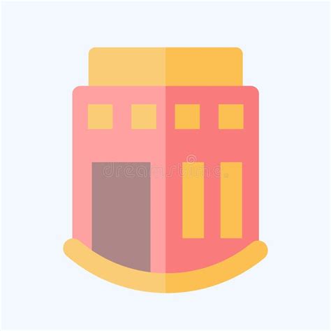 Icon Club Related To Icon Building Symbol Flat Style Simple Design