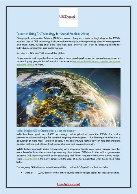 Ppt Countries Using Gis Technology For Spatial Problem Solving