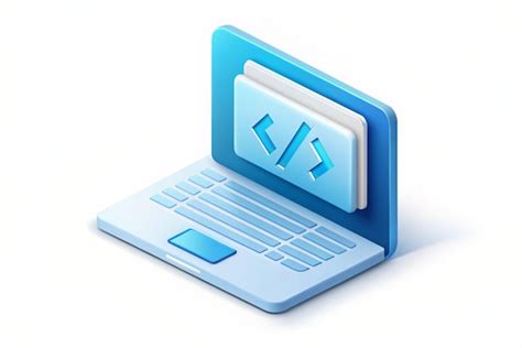 Premium Photo D Web Page And Programming Code Icon Isolated On White