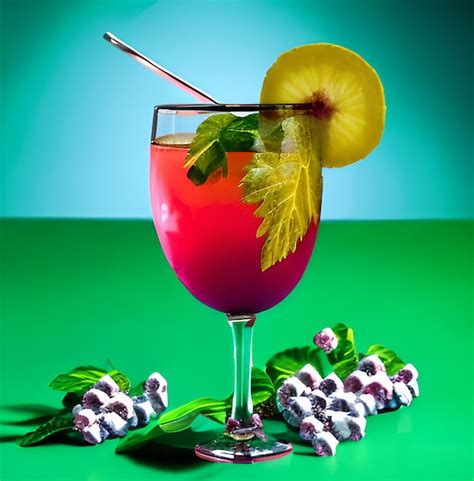 Premium AI Image Kiwi Cocktail Illustration Created With Generative