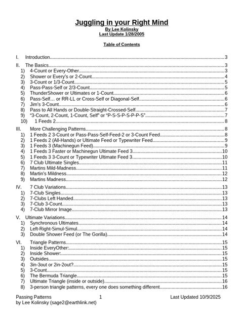Passing Patterns Pdf