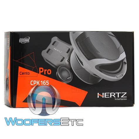 Hertz Cpk165 6 5 105w Rms 2 Way Component Speakers System