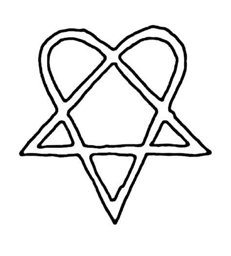 Heartagram Tattoo Love Hate Symbol Heartagram Step By Step Drawing Art For Tattoos Drawings