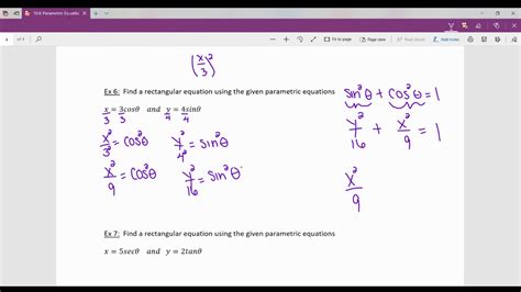 106 Parametric Equation Part 3 Youtube
