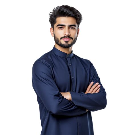 A Man In An Indian Outfit Standing With His Arms Crossed 57323292 Png