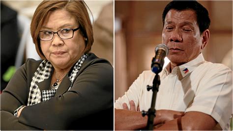 De Lima Duterte Feud Evolves Into Sex Talk Inquirer News
