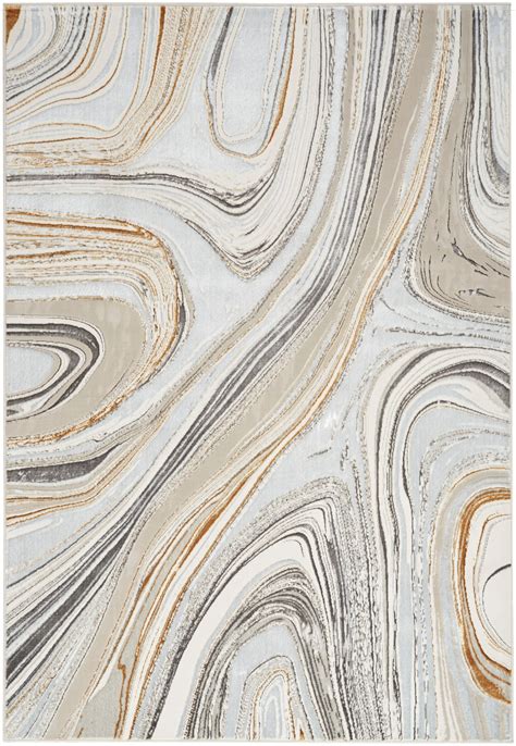 Nourison Glitz 7adab23ca592423c Glitz 53 X 73 Grey Gold Modern