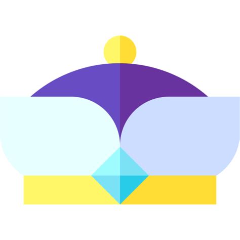 Crown Basic Straight Flat Icon