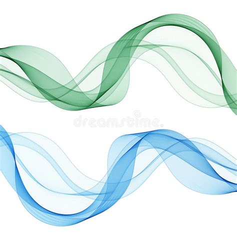 Set Of Colored Waves Wave Pattern Design Element Eps 10 Stock