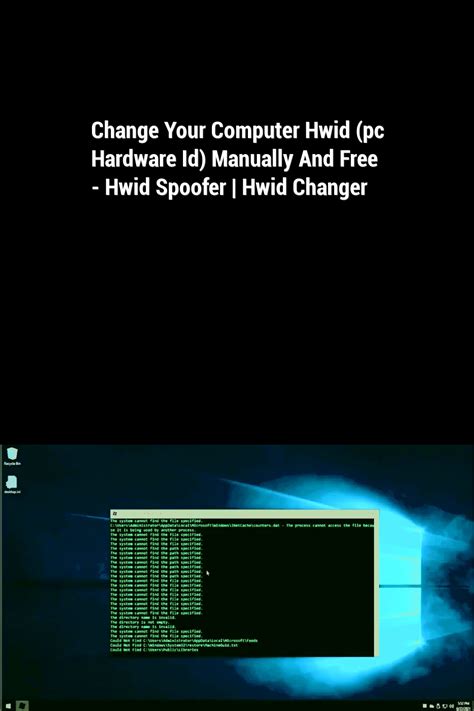Change Your Computer Hwid Pc Hardware Id Manually And Free Hwid Spoofer Hwid Changer In