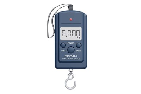 Premium Photo Portable Electronic Scale 3d Rendering