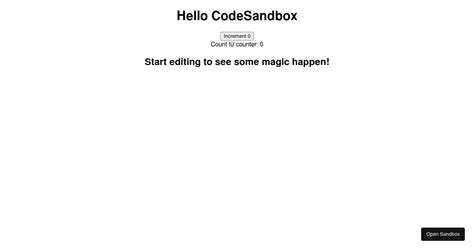 Global State Codesandbox