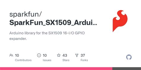 GitHub Sparkfun SparkFun SX Arduino Library Arduino Library For The SX I O GPIO