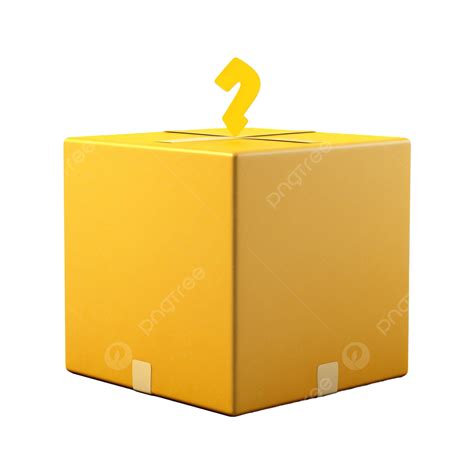 Surprise Mystery Box 3d Illustration Answer 3d Mystery PNG