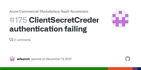 ClientSecretCredential Authentication Failing Issue 175 Azure