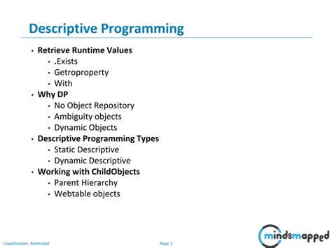 Session 09 Descriptive Programming Ppt