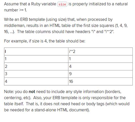 Solved Assume That A Ruby Variable Size Is Properly Chegg