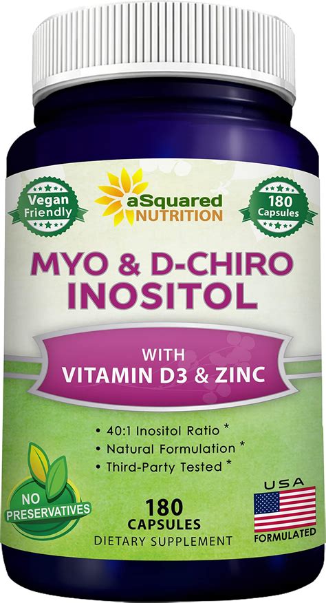 Premium Inositol Supplement Myo Inositol And D Chiro