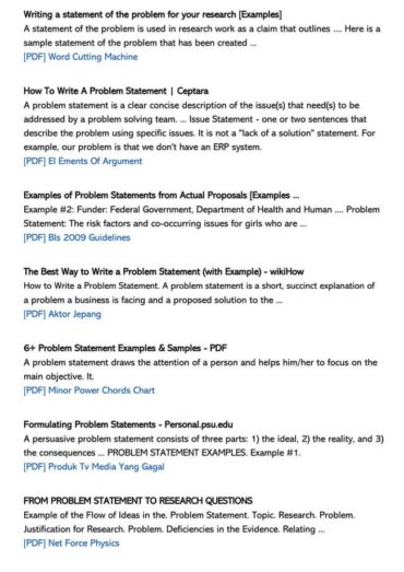 26 Best Statement Of Problem Examples How To Write