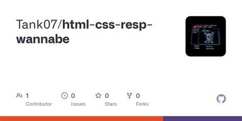Github Tank Html Css Resp Wannabe