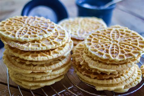 Lemon Pizzelle Cookies Lane Bakery
