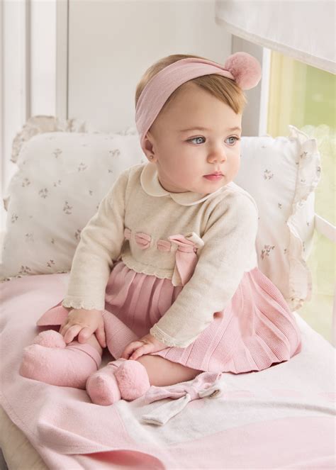 Vestido tricot Better Cotton recién nacido Mayoral