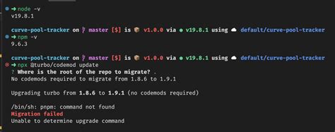 Turborepo `npx Turbocodemod Update` Throws An Error · Issue 4009 · Vercelturborepo · Github