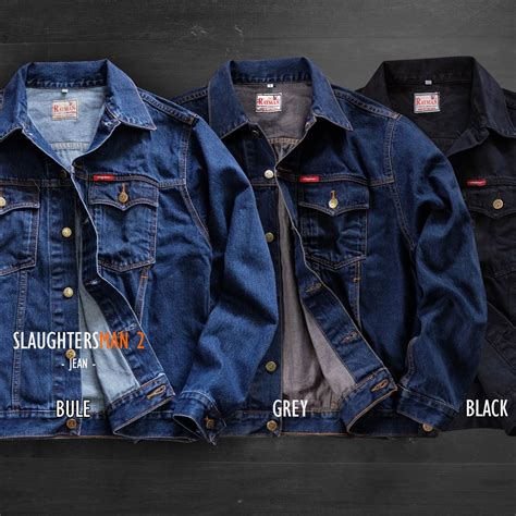 ⚡โปรเปิดร้านลดหนักๆ⚡ แจ็คเก็ตยีนส์ เสื้อยีนส์ ผู้ชาย เกรดพรีเมี่ยมผ้าหนา ยีนส์แท้ Shopee Thailand