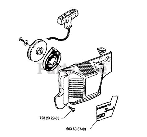 Husqvarna 55 Husqvarna Chainsaw 1991 10 Starter Assembly Part Two
