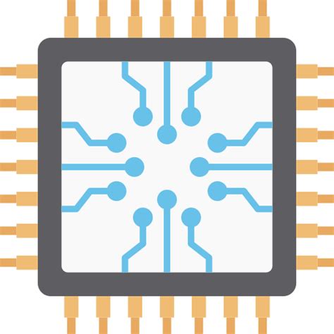 Processor Chip Free Technology Icons