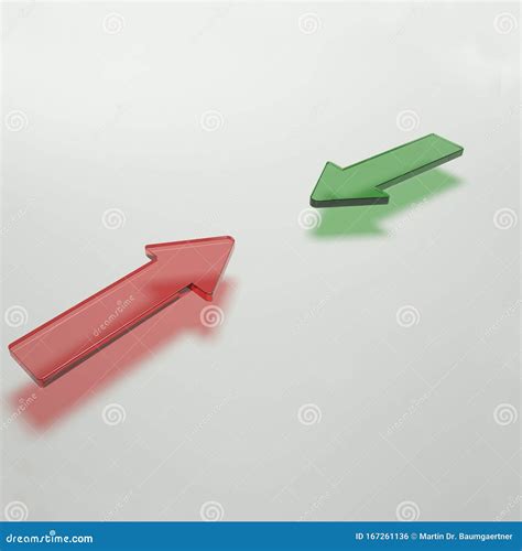 two arrows pointing on each other stock illustration illustration of
