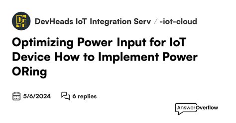 Optimizing Power Input For Iot Device How To Implement Power Oring