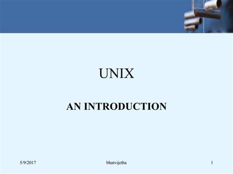 introduction to unix ppt