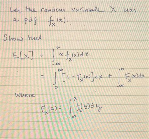 solved let the random variable x has a pdf fx x show that