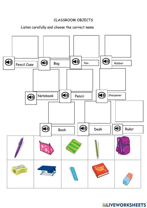 1437539 Classroom Objects Emilioxx Liveworksheets