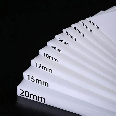 White Polypropylene Sheet For Diy Projects 3 20mm 100x100mm 200x200mm