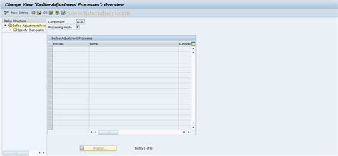 0FILA001CE 2 SAP Tcode Define Adjustment Processes
