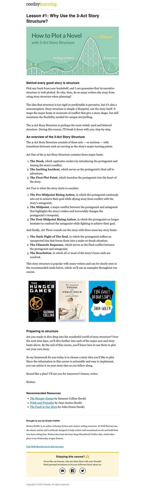 Lesson 1 Why Use The 3 Act Story Structure Plotting A Novel Story Structure In This Moment