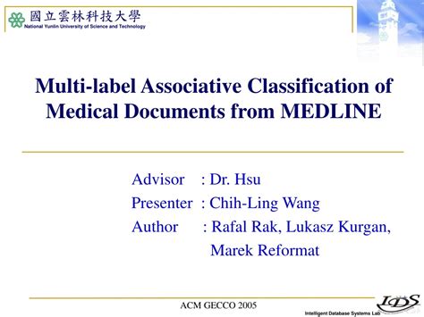 Ppt Automated Medical Document Classification System Powerpoint Presentation Id9681604
