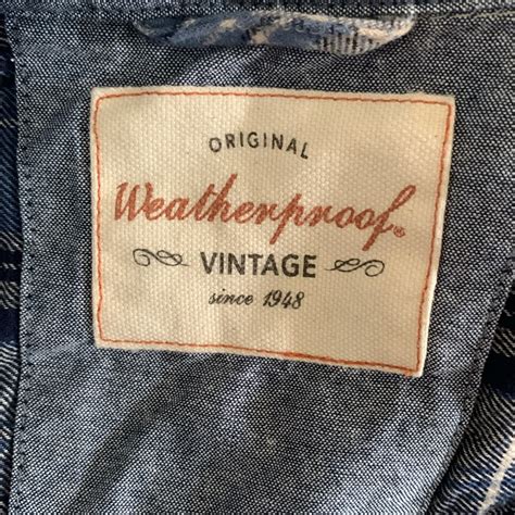 Original Weatherproof Vintage Mens Flannel Ls Shirt Gem