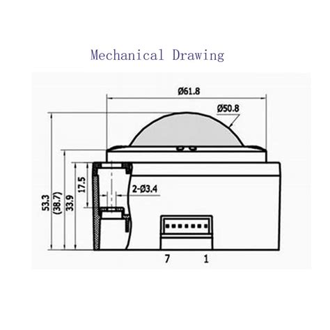 Robust Trackball Module Industrial Graded Polycarbonate Casing With