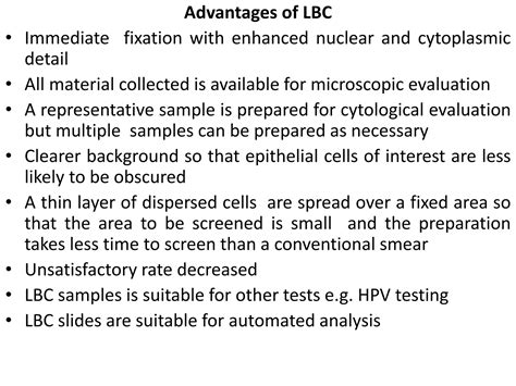 Liquid Based Cytologypptx Biological Sciences Science