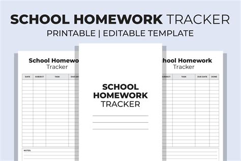 School Homework Tracker 20561791 Vector Art At Vecteezy